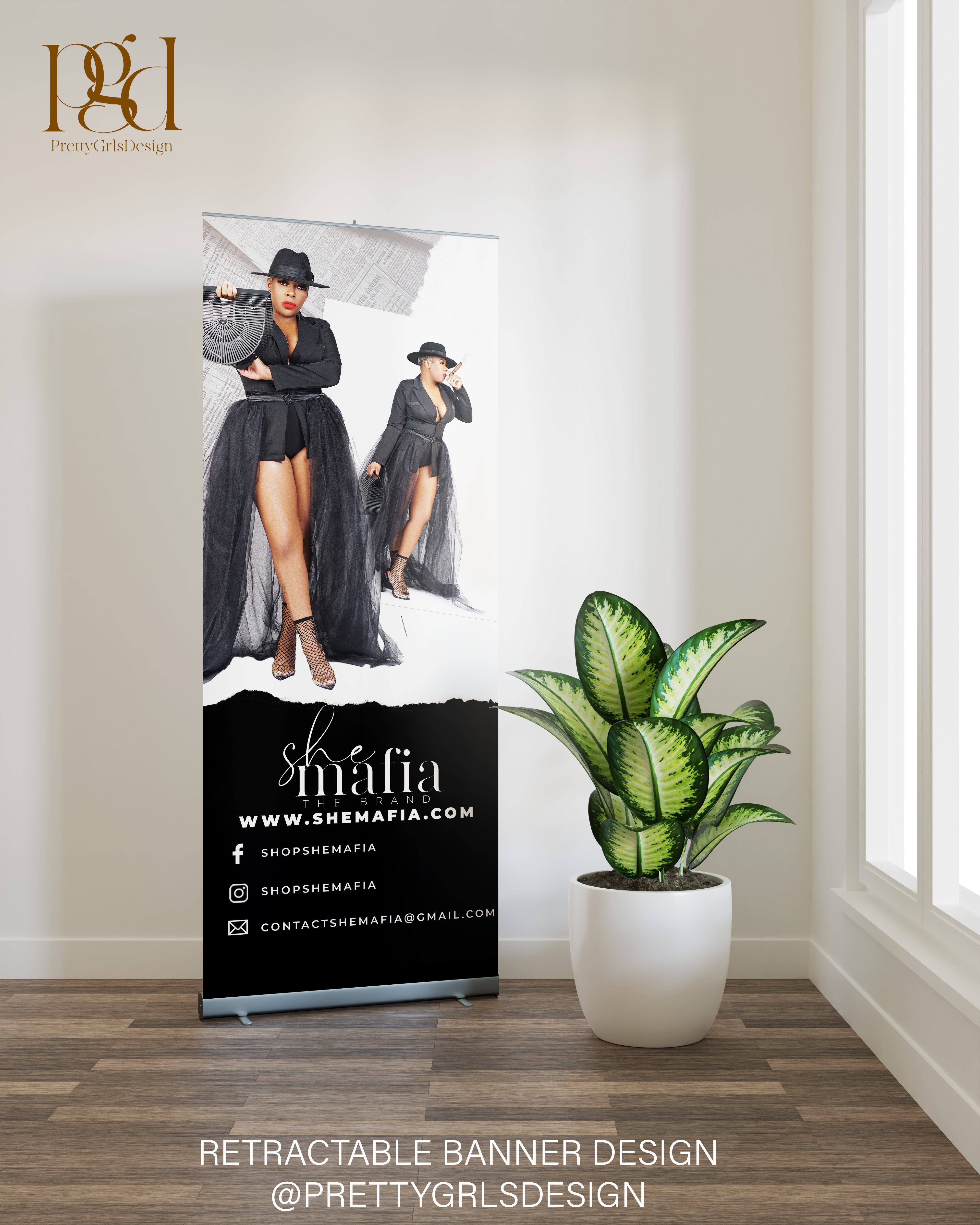 RETRACTABLE BANNER DESIGN – PrettyGrlsDesign